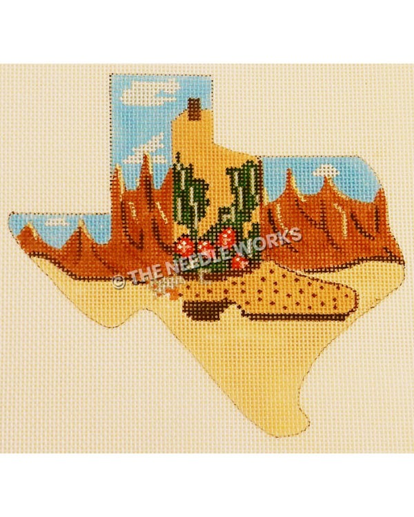LARGE TEXAS THEMED SANTA – The Needle Works